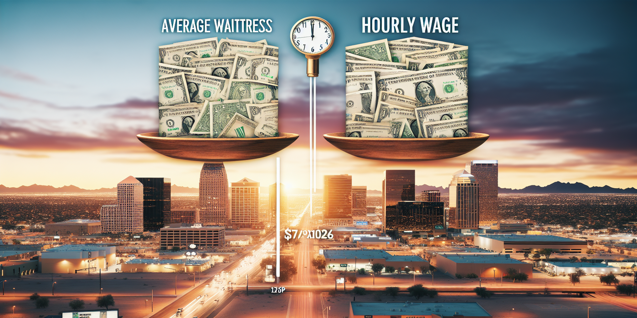 Average Waitress Tip Income in Phoenix vs Hourly Wage