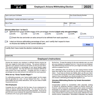 Arizona Form A-4: A Complete Guide