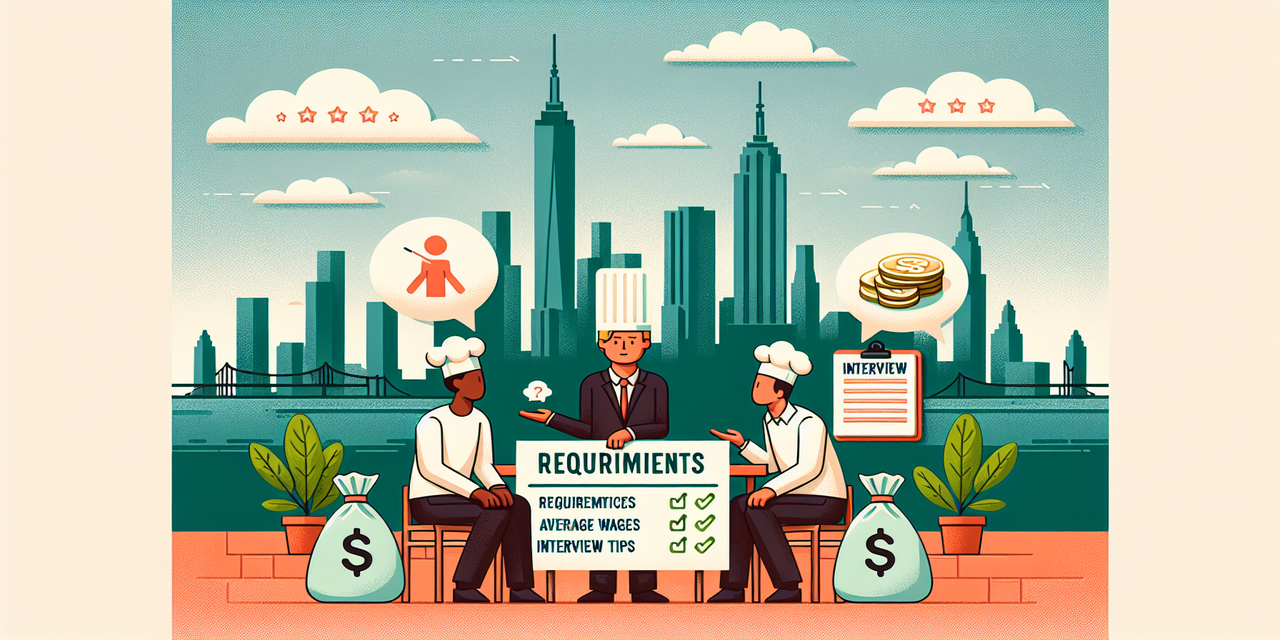 How to Hire Cook in New York City: Requirements, Wages and Interview Tips